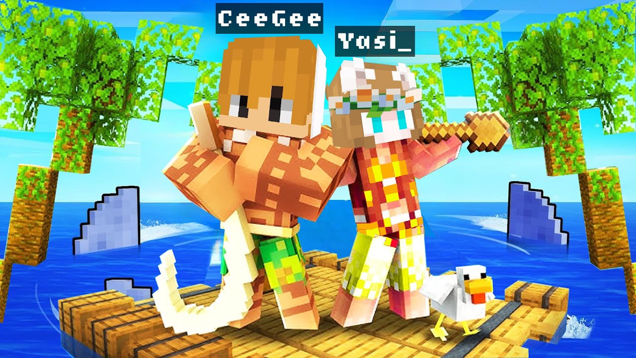 Yasi and CeeGee played Minecraft as MOANA and MAUI - YouTube