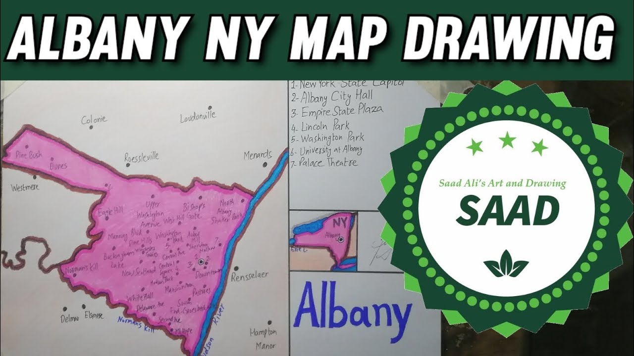Albany map drawing SAAD - YouTube