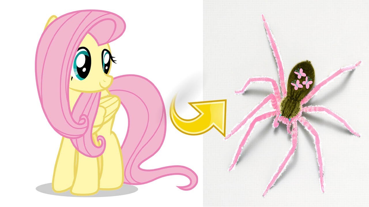 My Little Pony Fluttershy as Spider - YouTube