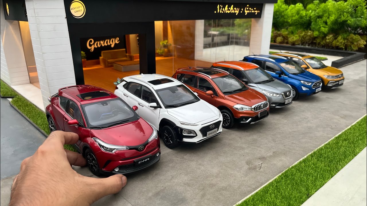 Compact SUVs at Tiny DIY Car Showroom 1/18 Scale Diorama | Diecast ...