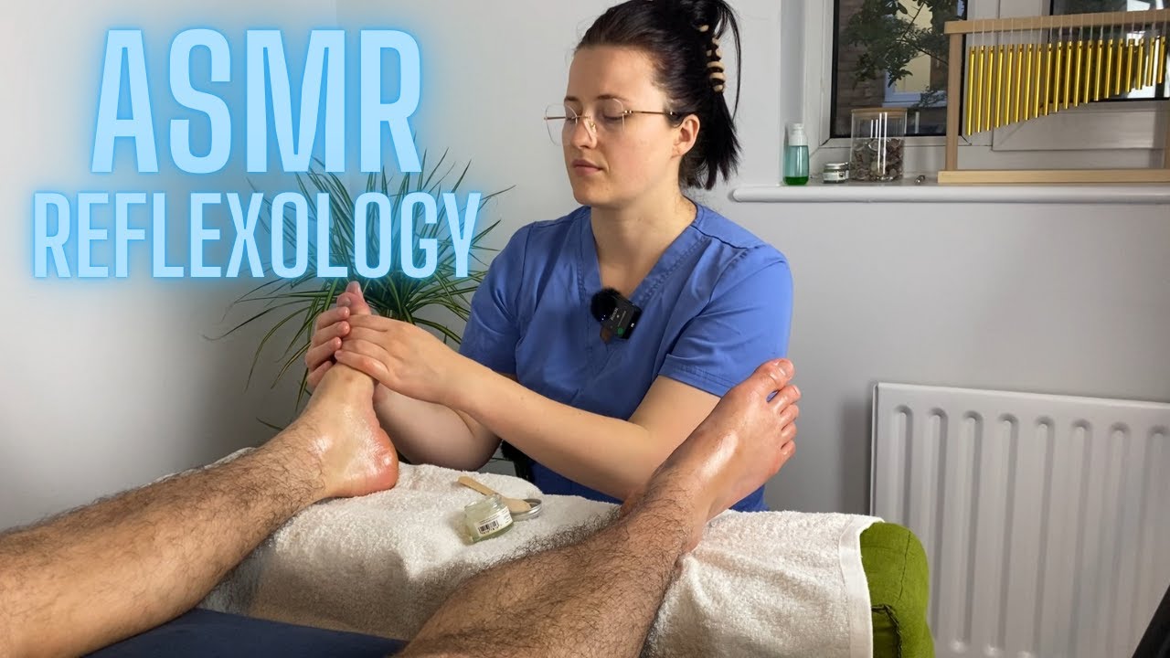ASMR Reflexology Foot Session with Star 💫 Unintentional | Real Person ...