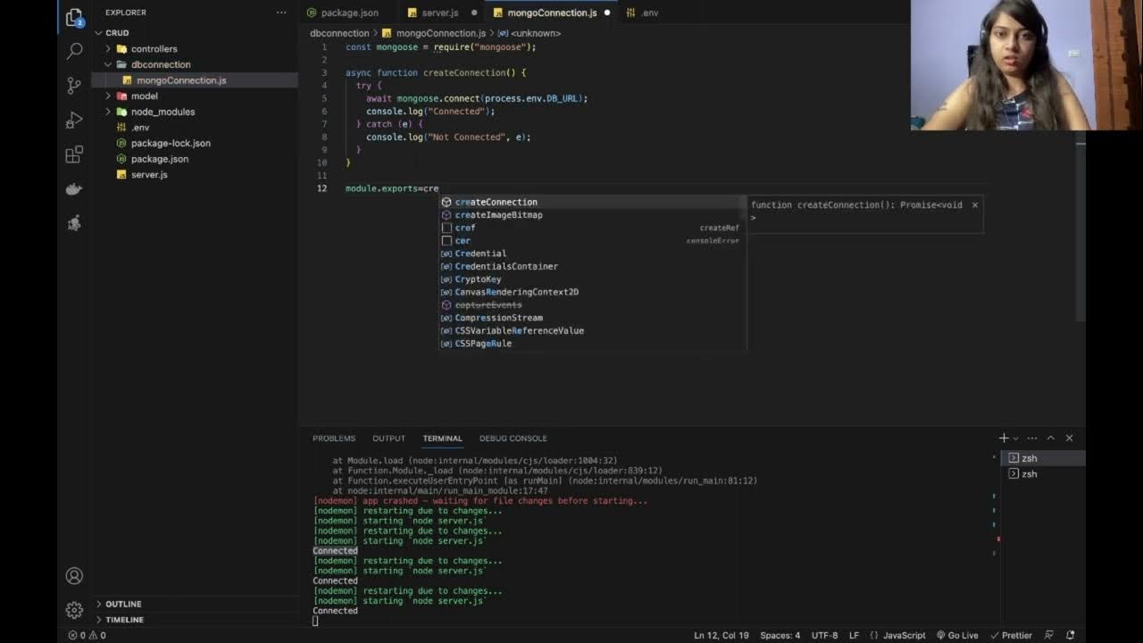 CRUD operations on MongoDb using nodejs Backend -Part 4 - YouTube