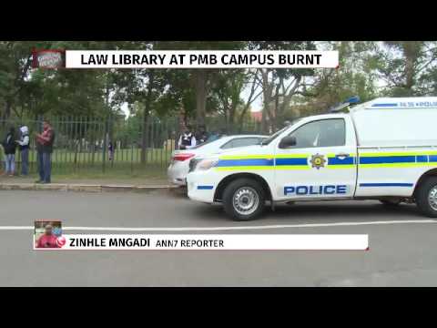 Law library at PMB campus burnt - YouTube