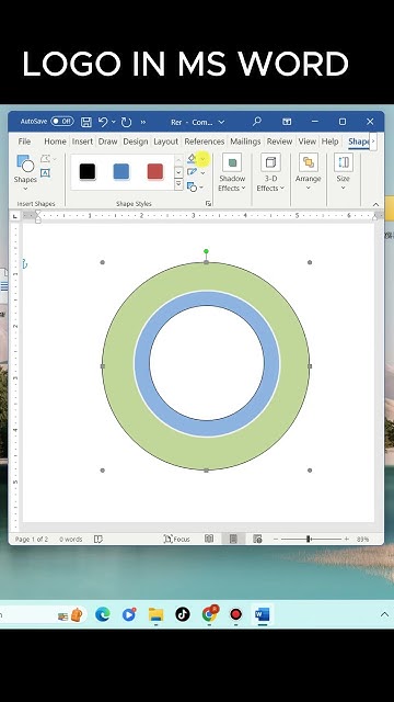 LOGO IN MS WORD#logo #msword #shorts - YouTube