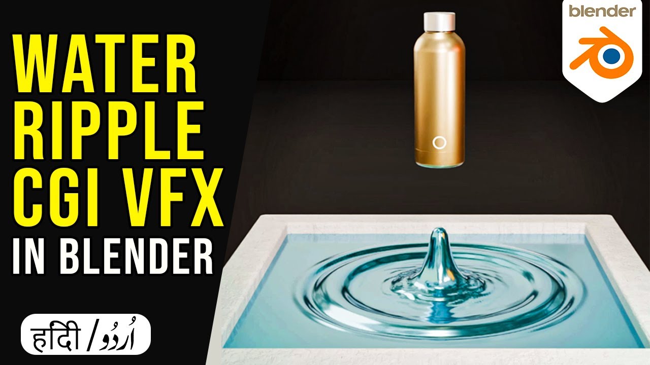 How to Create Water Ripple CGI VFX in Blender | Dynamic Paint Physics ...