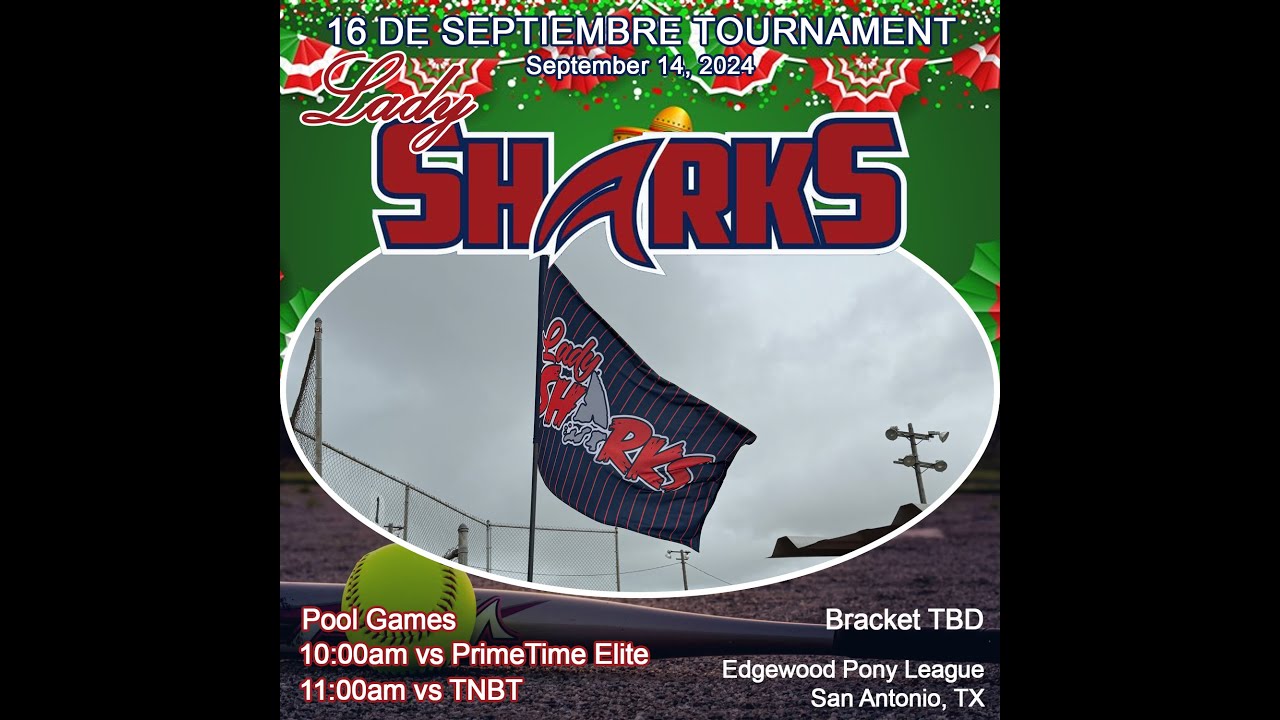 10U Softball: Lady Sharks vs TNBT (Pool Game) - September 14, 2024 ...