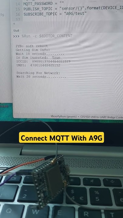 Connect To MQTT Server Using Ai-Thinker A9G GSM/GPRS+GPS Development ...