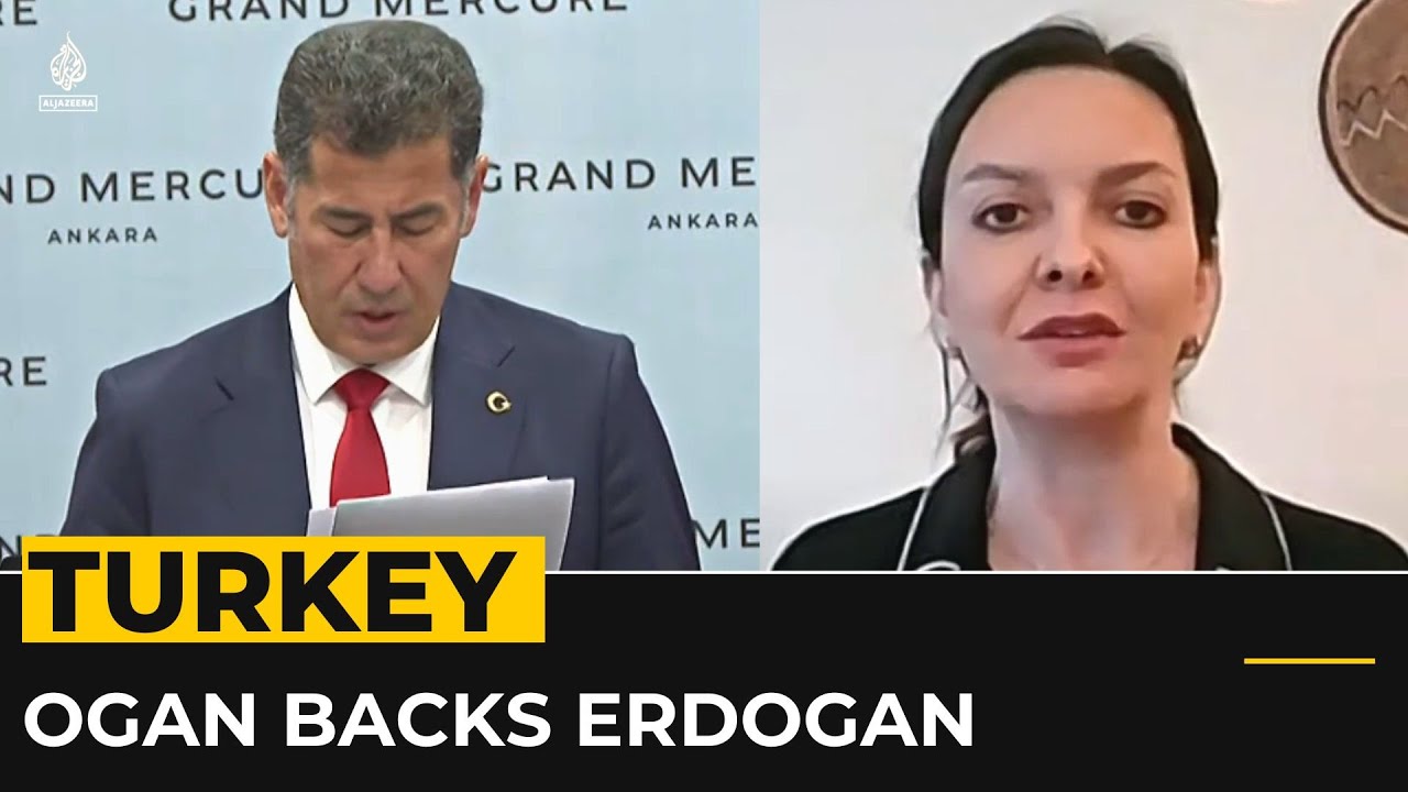 Turkey elections: Ogan backs president Erdogan - YouTube