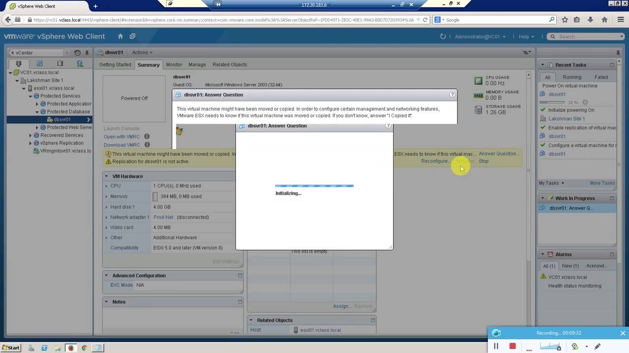 VMware vCenter SRM - Configuring vSphere Replication for Virtual ...