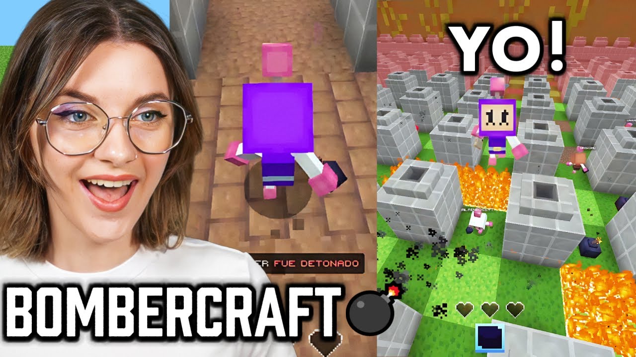 Jugamos al Bomberman de Minecraft 💣 | BOMBERCRAFT - YouTube