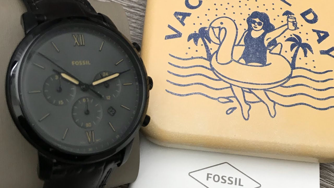 Fossil Neutra Chronograph Brown Leather Men’s Watch FS5579 (Unboxing ...