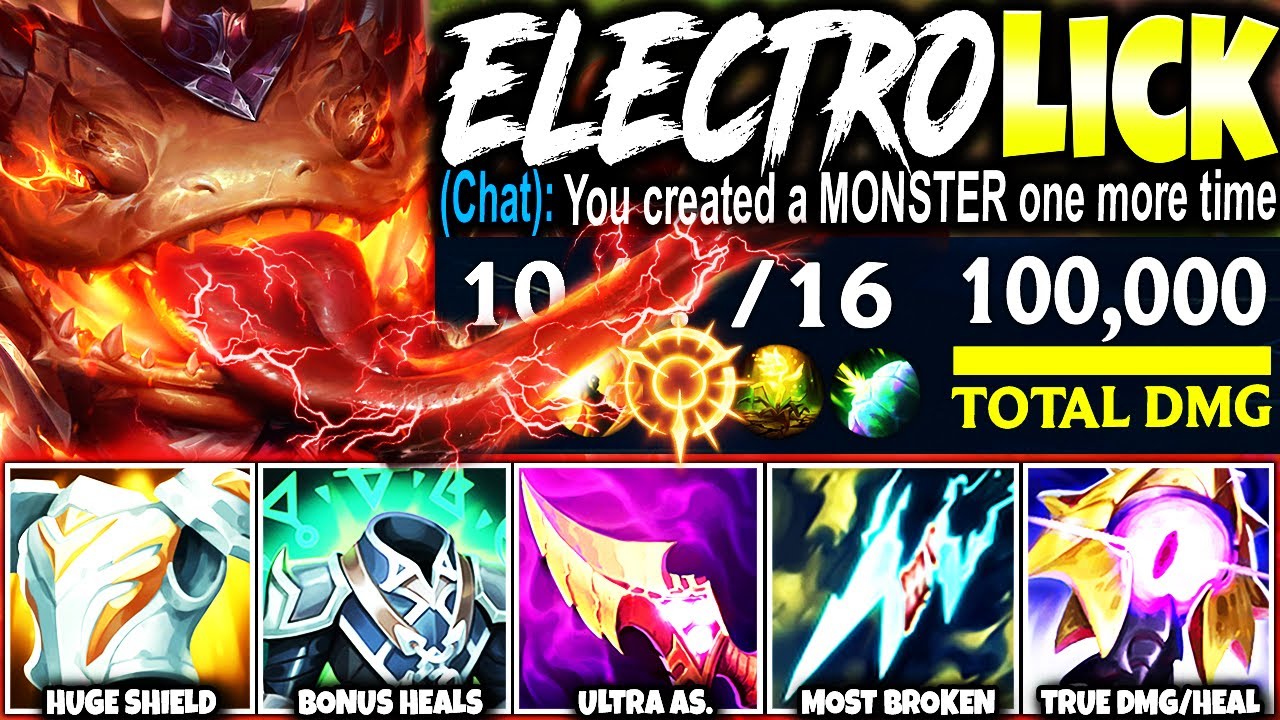 New OP Statikk Shiv ELECTRO LICK Tahm Kench Top Build: 100.000+ Total ...