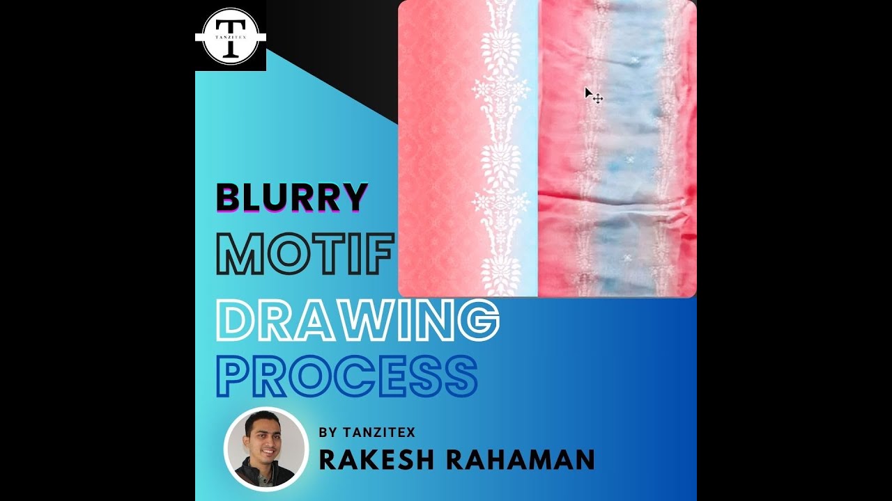 Blurry Motif Drawing Process in Photoshop For #textileprinting # ...