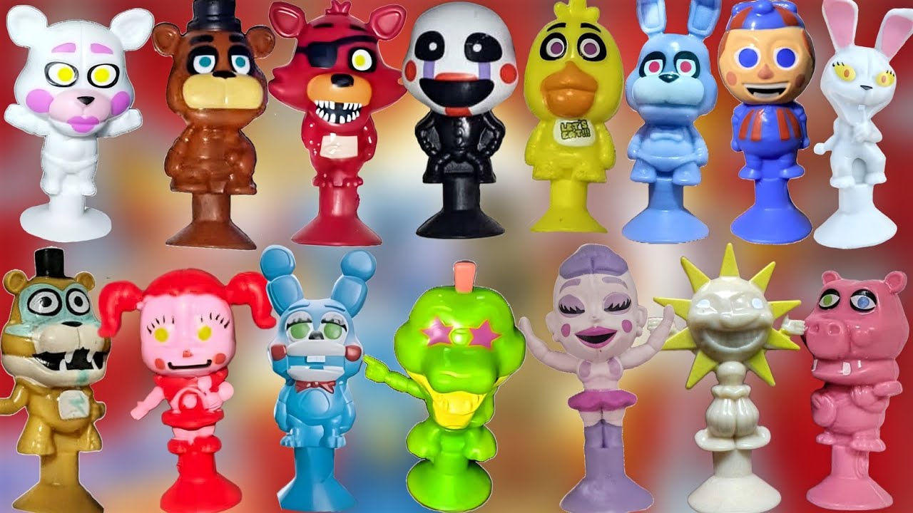 Coleccion Completa 15 Figuras Con Ventosas Vuala Five Nights At Freddy ...