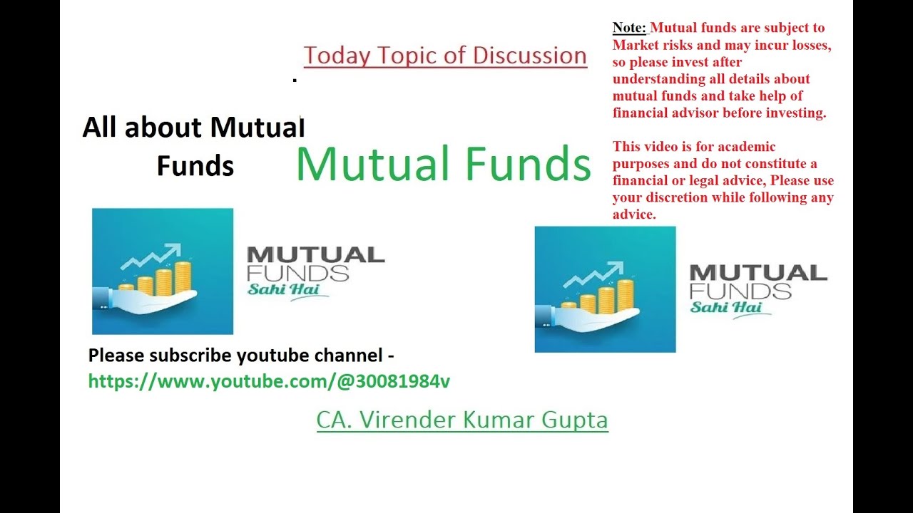 Mutual funds, Mutual Fund for Beginners, Detailed discussion on Mutual ...