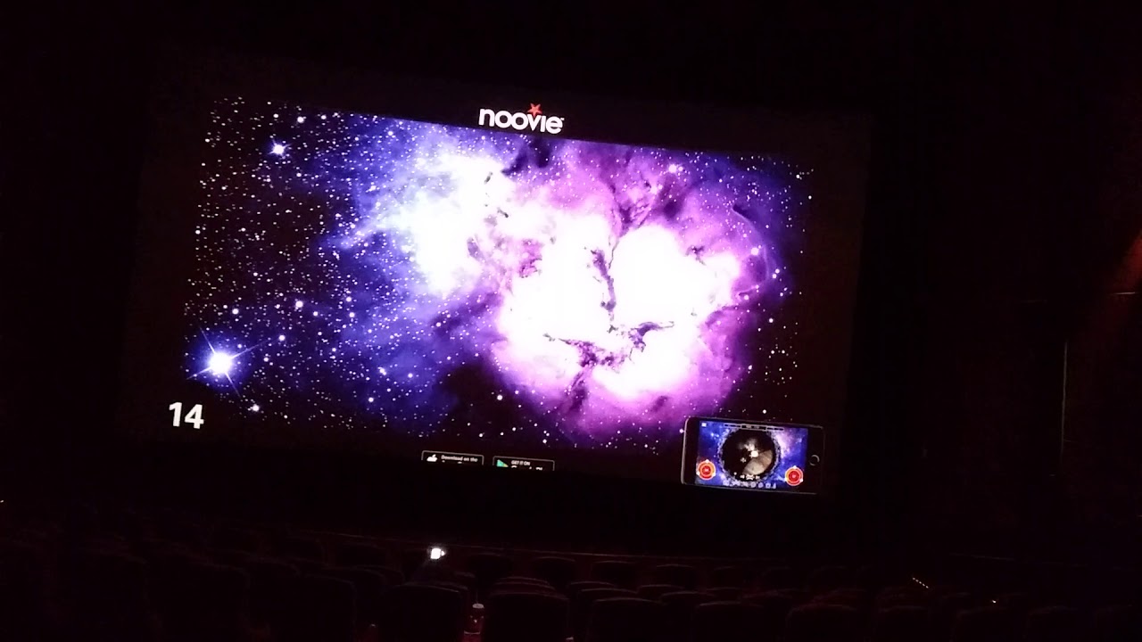 Interactive games in AMC theater - YouTube