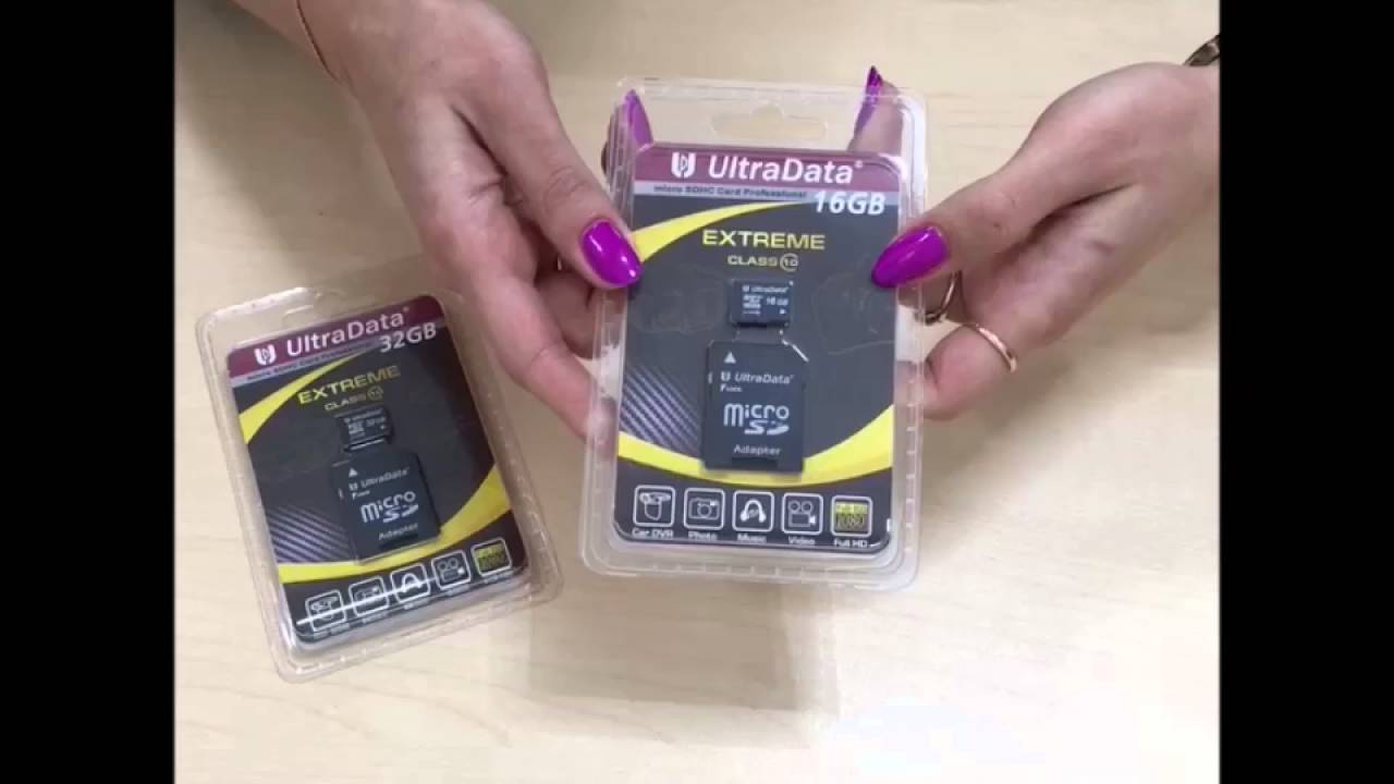 Карты памяти UltraData - YouTube