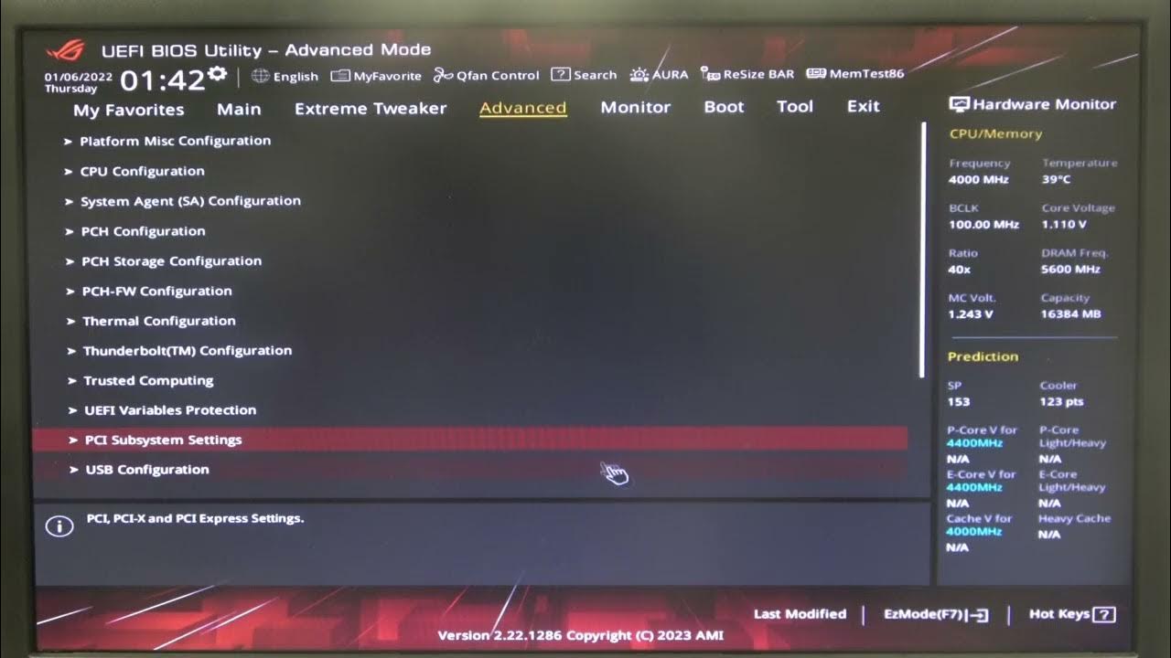 How to Enable & Disable Resize Bar Support on ASUS ROG Maximus Z790 - YouTube