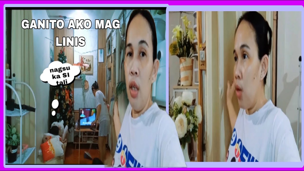 GANITO AKO MAG LINIS+NAG SUSUKA TALIA ! quick family vlog - YouTube