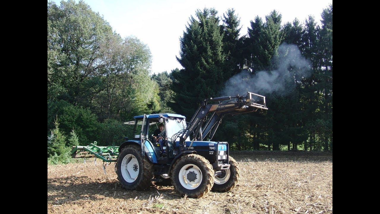*Sound* Ford New Holland 7840 SLE Turbo Straight Pipe - YouTube