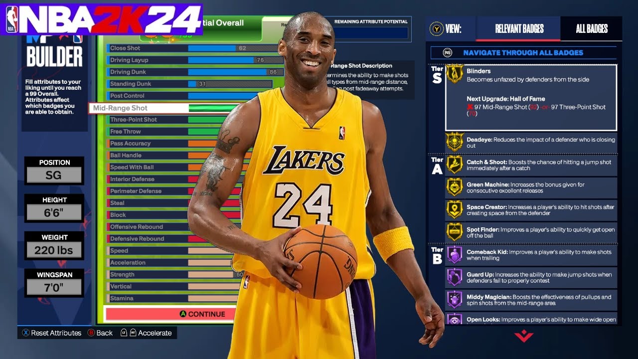 KOBE BRYANT BUILD LIKE NO OTHER NBA 2K24 - YouTube