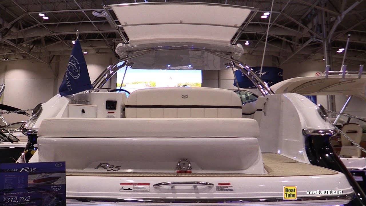 2017 Cobalt R35 Motor Yacht - Walkaround - 2017 Toronto Boat Show - YouTube