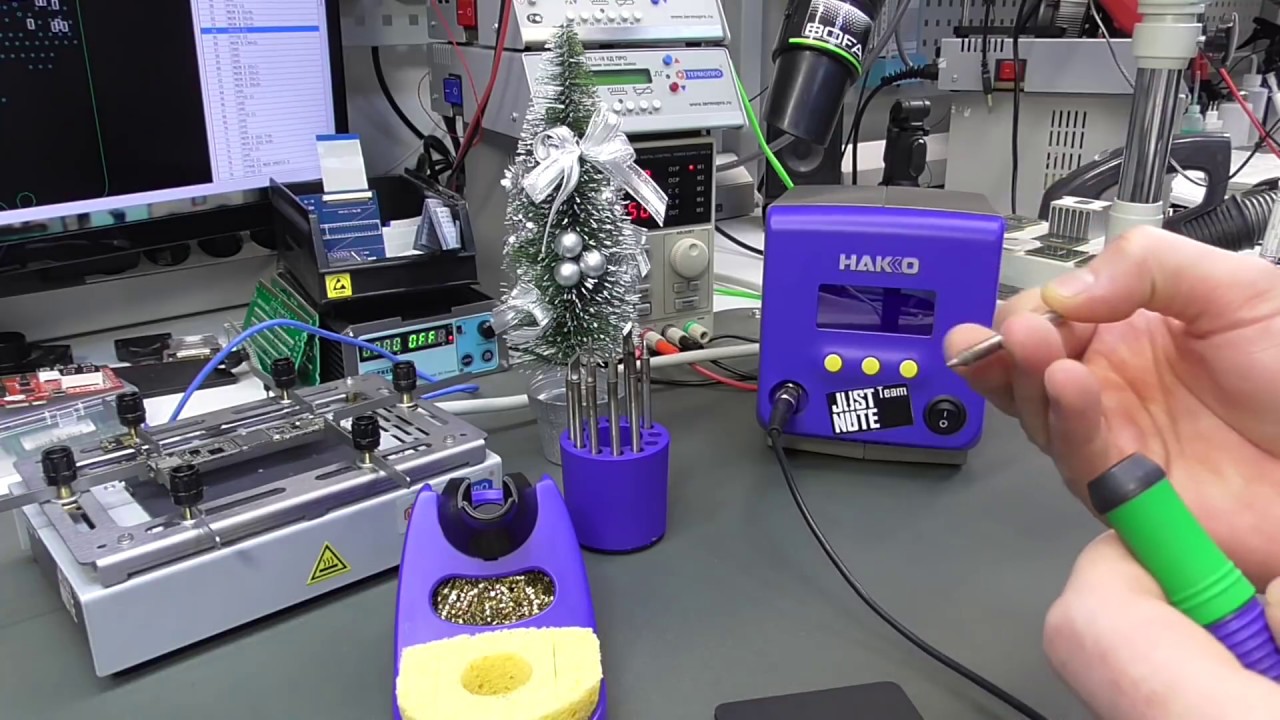 Hakko fx-100. Обзор и тестирование - YouTube