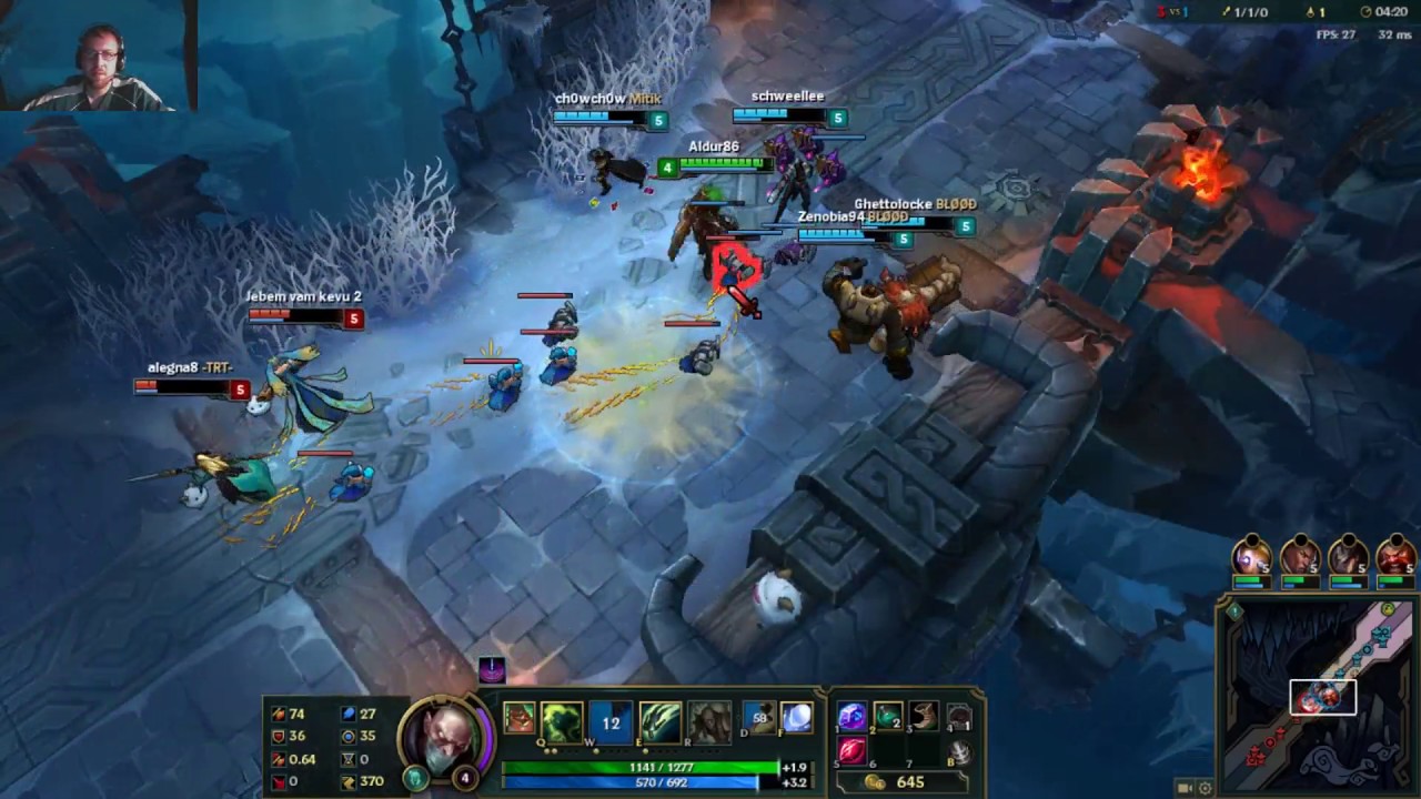 Stream - League of Legends - Aram Singed - YouTube