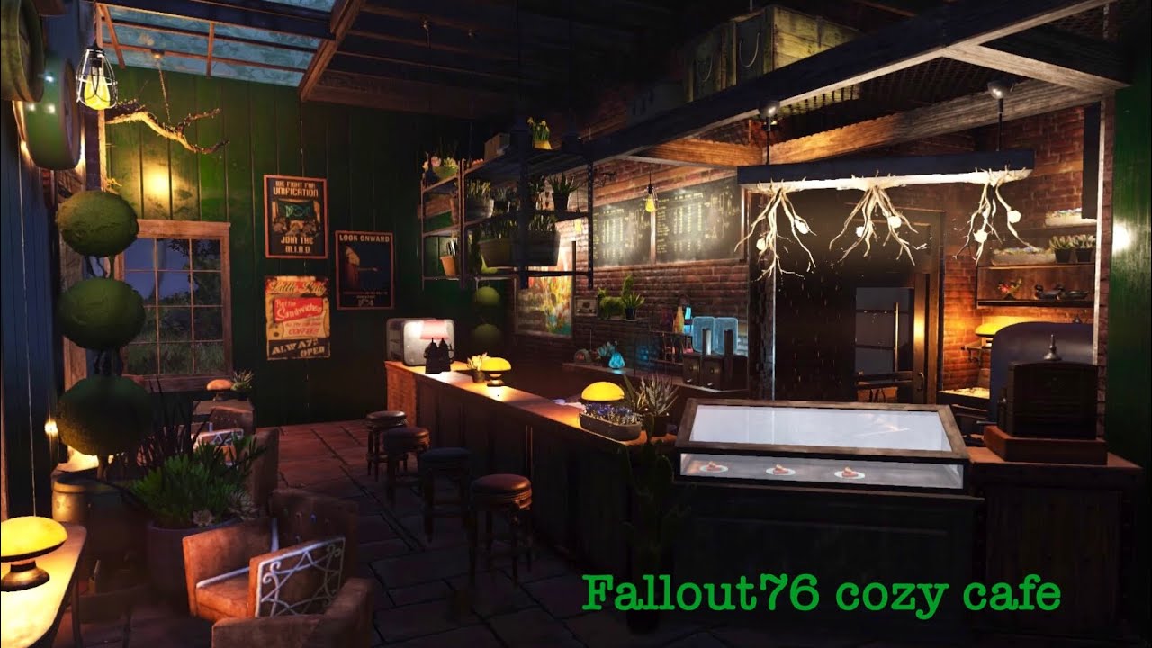 Fallout 76 cozy cafe - YouTube