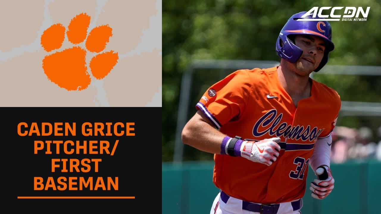 Clemson Pitcher/First Baseman Caden Grice | 2023 MLB Draft - YouTube