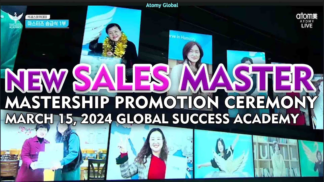 New Sales Master Promotion Ceremony, Atomy Korea, March 15 2024 Global ...