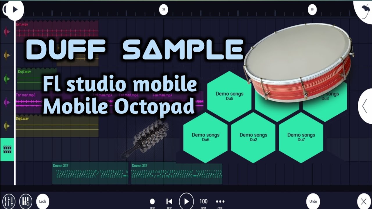 Duff sample for fl studio mobile and|mobile Octopad - YouTube