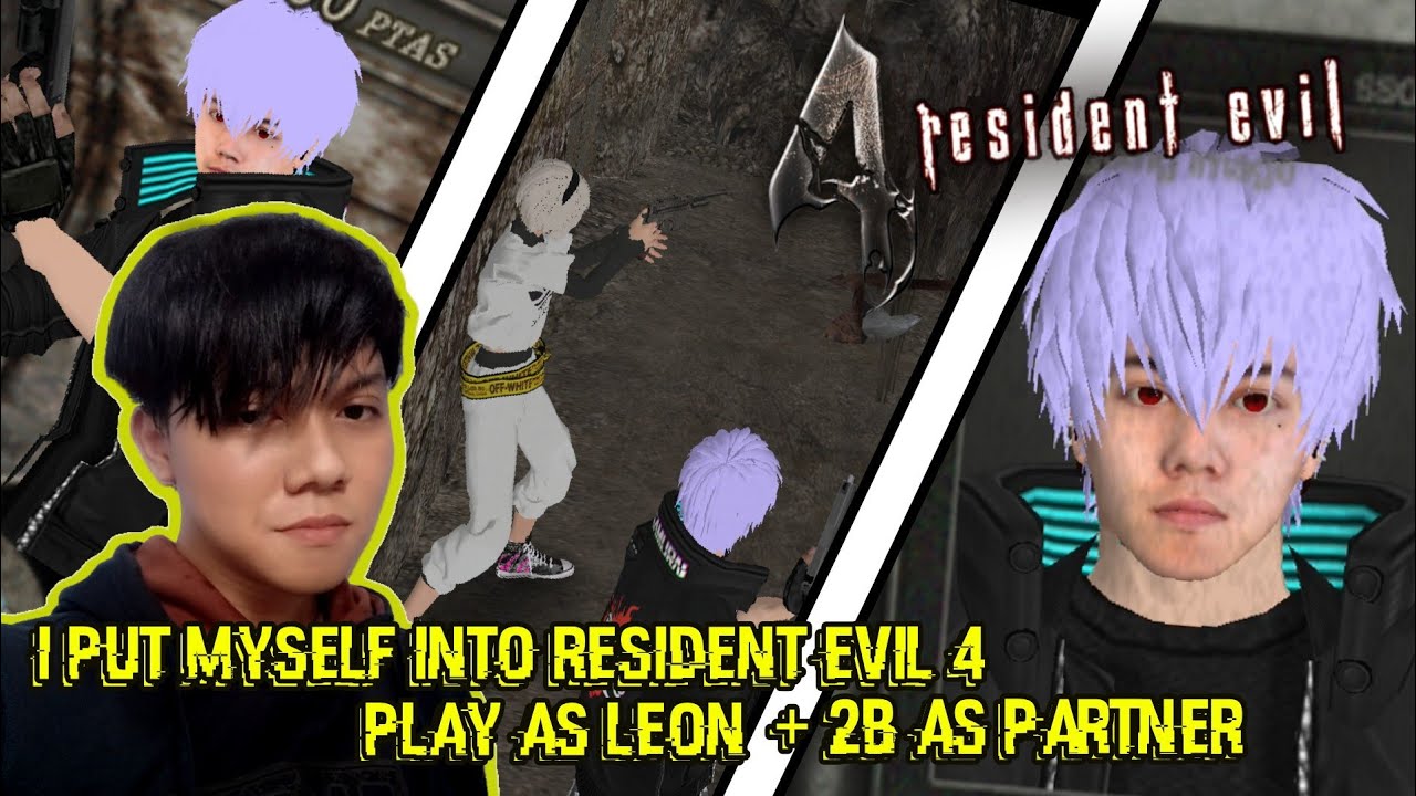 i Put MYSELF into Resident evil 4 and Play as LEON + With 2B as my ...