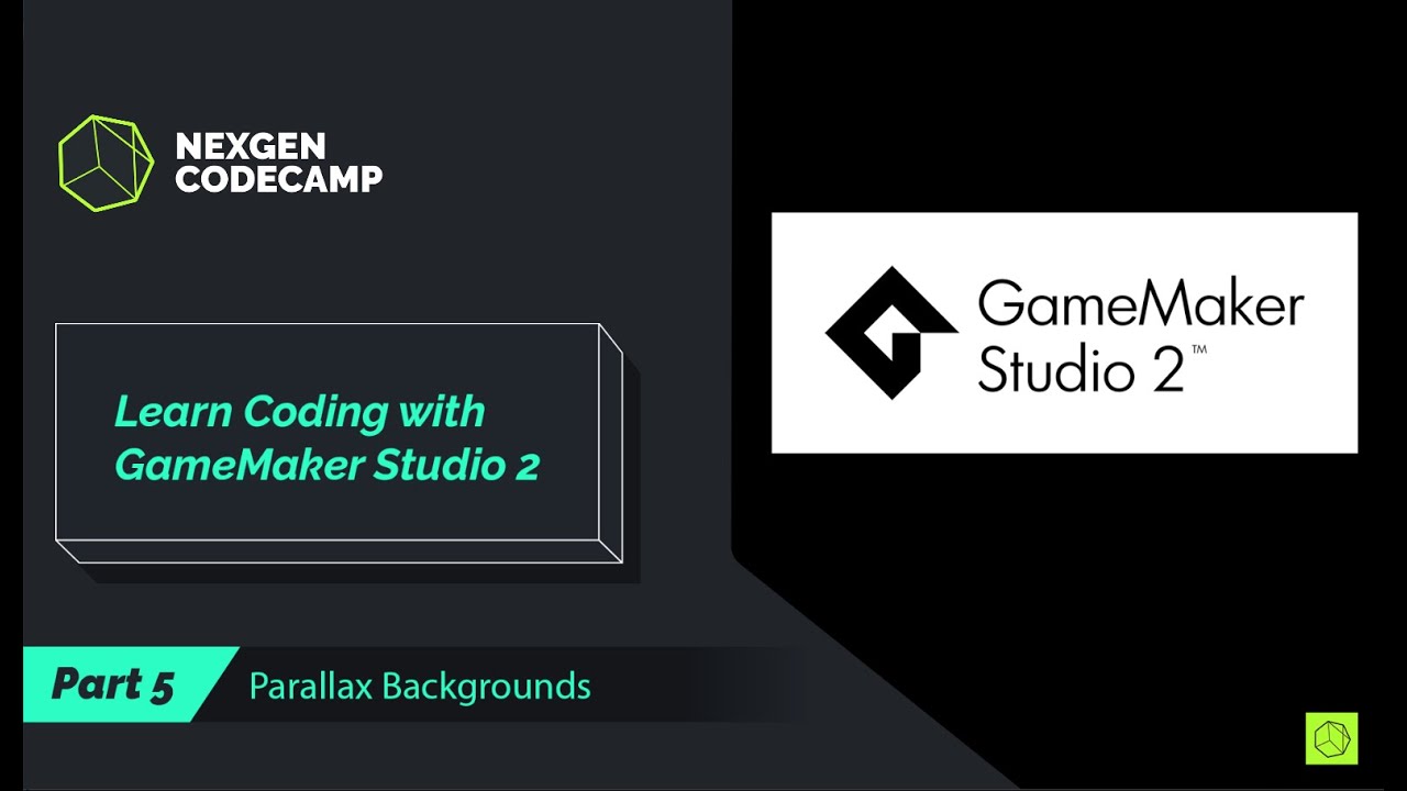 Begin Coding with GameMaker Studio 2 - Part 05, Parallax Backgrounds ...