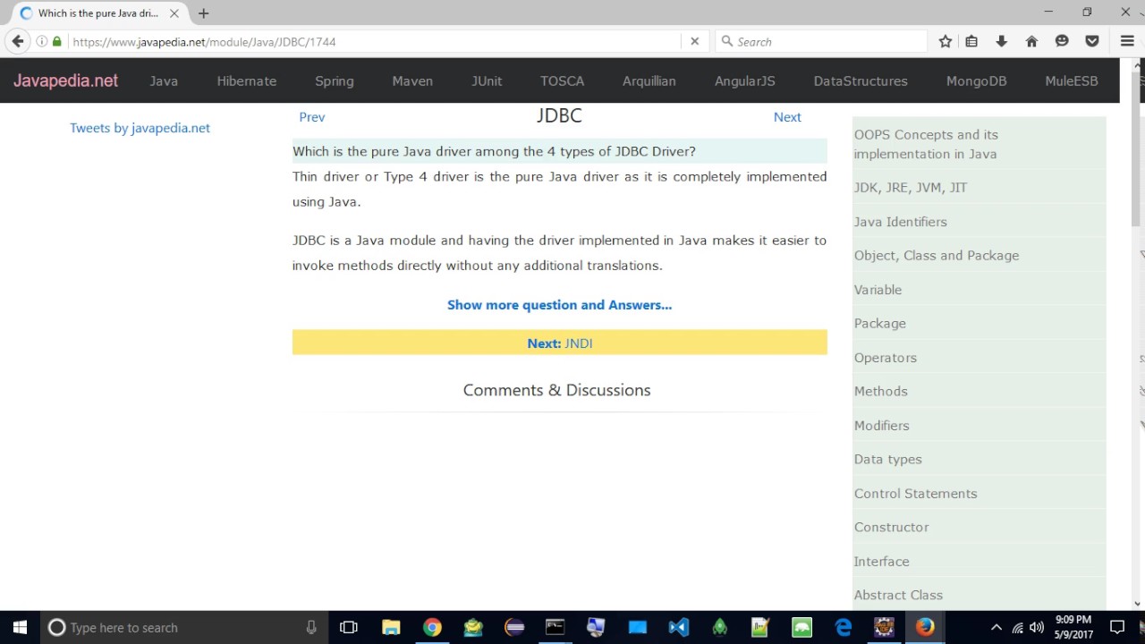 Which is the pure Java driver among the 4 types of JDBC Driver ...