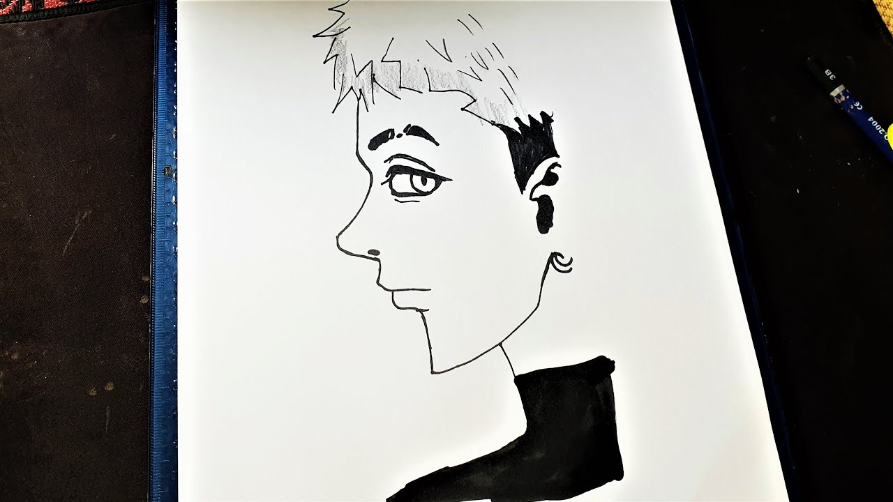 How to draw Easy face step by step - YouTube