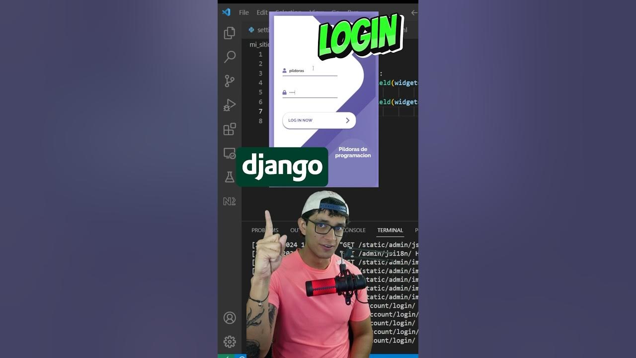 PARTE I Creando un login con django. #programacion #python #django #desarrolloweb - YouTube
