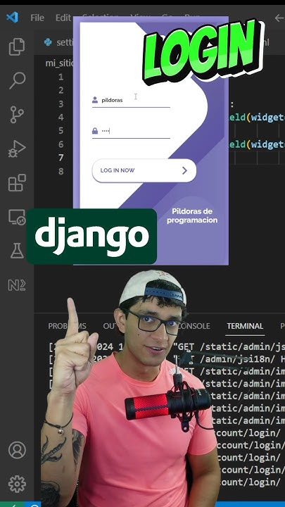 PARTE I Creando un login con django. #programacion #python #django #desarrolloweb - YouTube