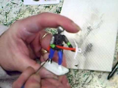 Painting a Metal Medieval Soldier Miniature from Prince August - YouTube