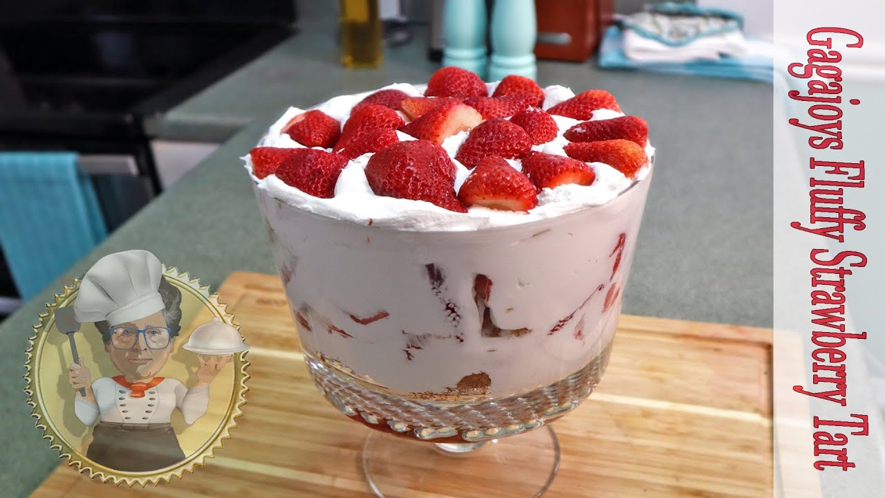Fluffy Strawberry Tart - YouTube