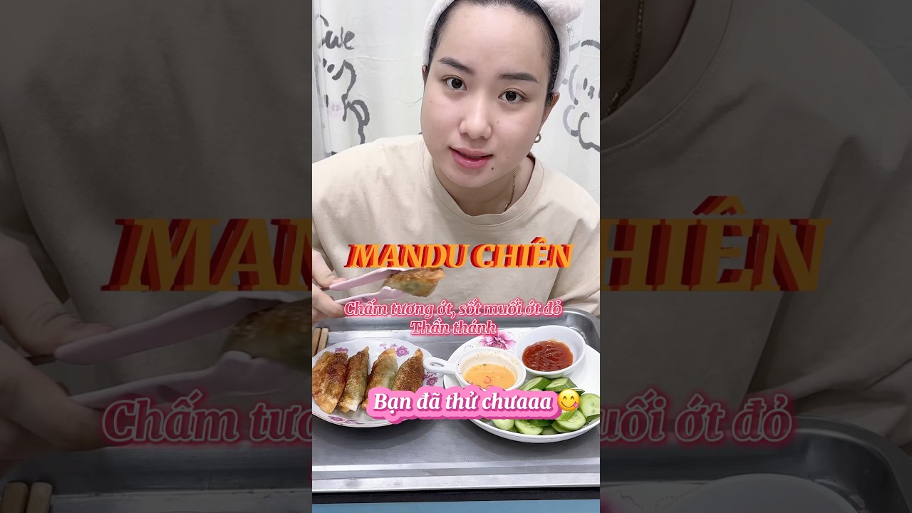 ASMR MANDU chiên giòn #mukbang #food #mandu - YouTube