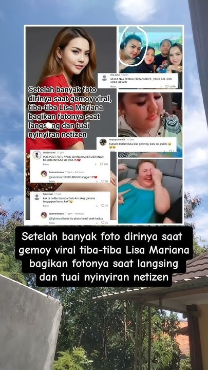 viral Lisa Mariana ani2 pak RK unggah foto perbedaan dulu& sekarang #lisamariana #viralvideo # ...