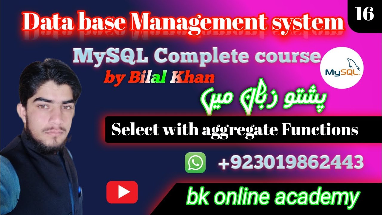 Lecture 16 Mysql Aggregate Functions Sum Count Max Min And More 6935