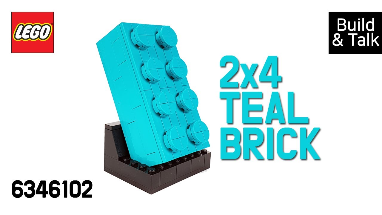 [조립&수다] 6346102 2X4 틸 브릭(VIP Buildable 2X4 Teal Brick) - 레고매니아_LEGO ...