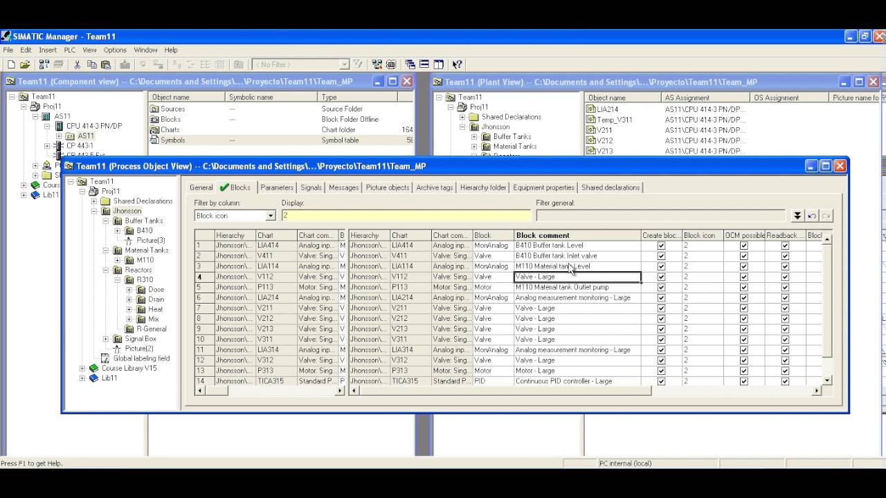 PCS7 V8 SITRAIN Siemens Pt. 104 - Edit comments in Process Object View ...