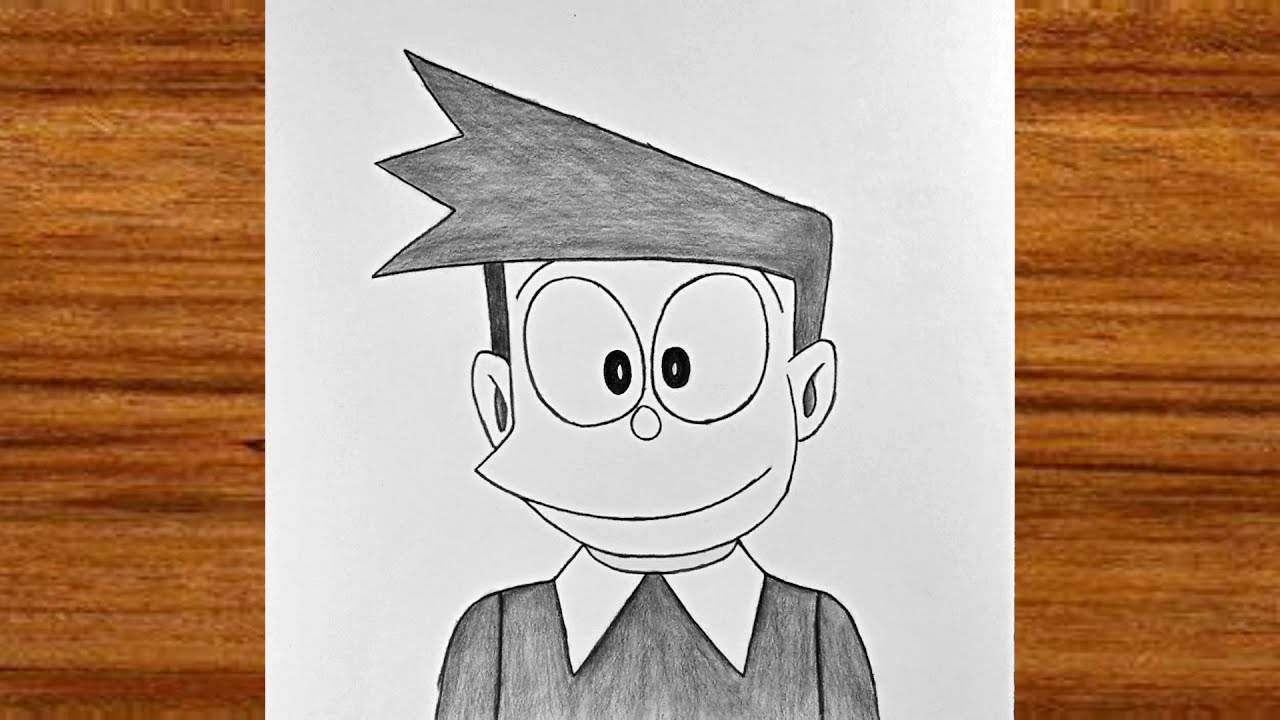 Easy Suneo drawing - How to draw Suneo from Doraemon - Suneo drawing ...