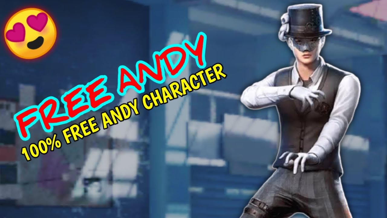 Free Andy Character in Battlegrounds Mobile India | How To Get Free ...