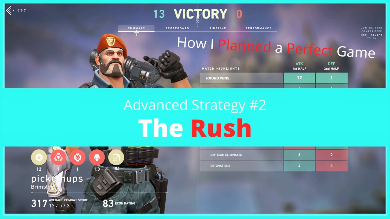Valorant Advanced Strategy #2 How to Rush and Predict Opponents - YouTube