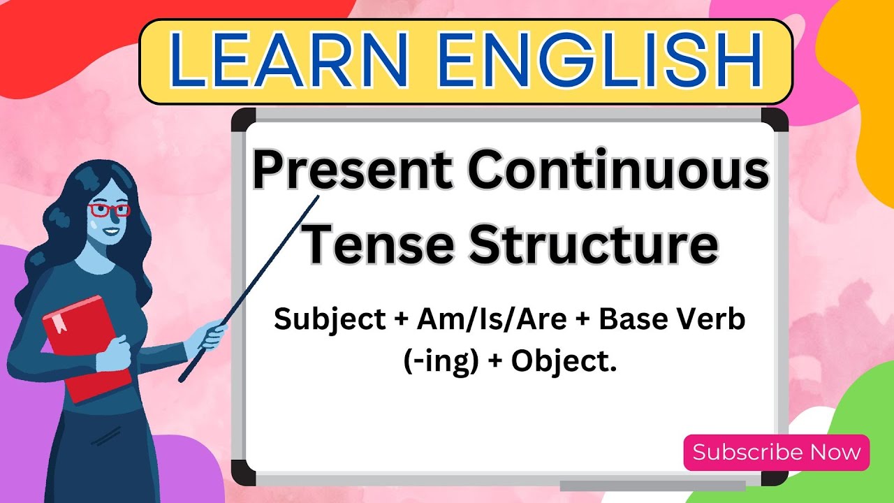 Present Continuous tense Structure With example for beginner /English ...