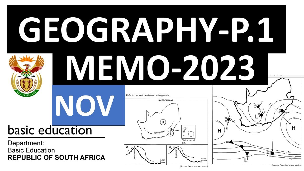 2023 MEMO GEOGRAPHY P.1 GRADE 12 FINAL EXAM (NOVEMBER) THUNDEREDUC BY S ...